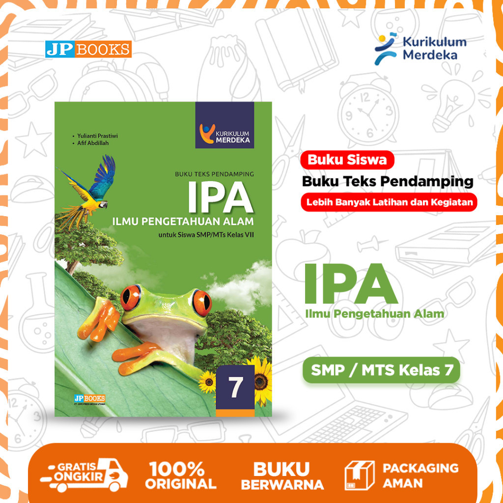 Jual JP Books – Buku Teks Siswa Pendamping Kurmer Sekolah IPA (Ilmu Pengetahuan Alam) SMP Kelas ...