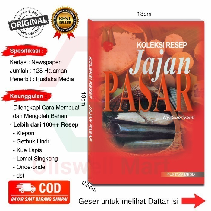 Jual Buku Koleksi Resep Jajan Pasar - di Lengkapi Cara Membuat dan ... Jual Buku Koleksi Resep Jajan Pasar - di Lengkapi Cara Membuat dan ...