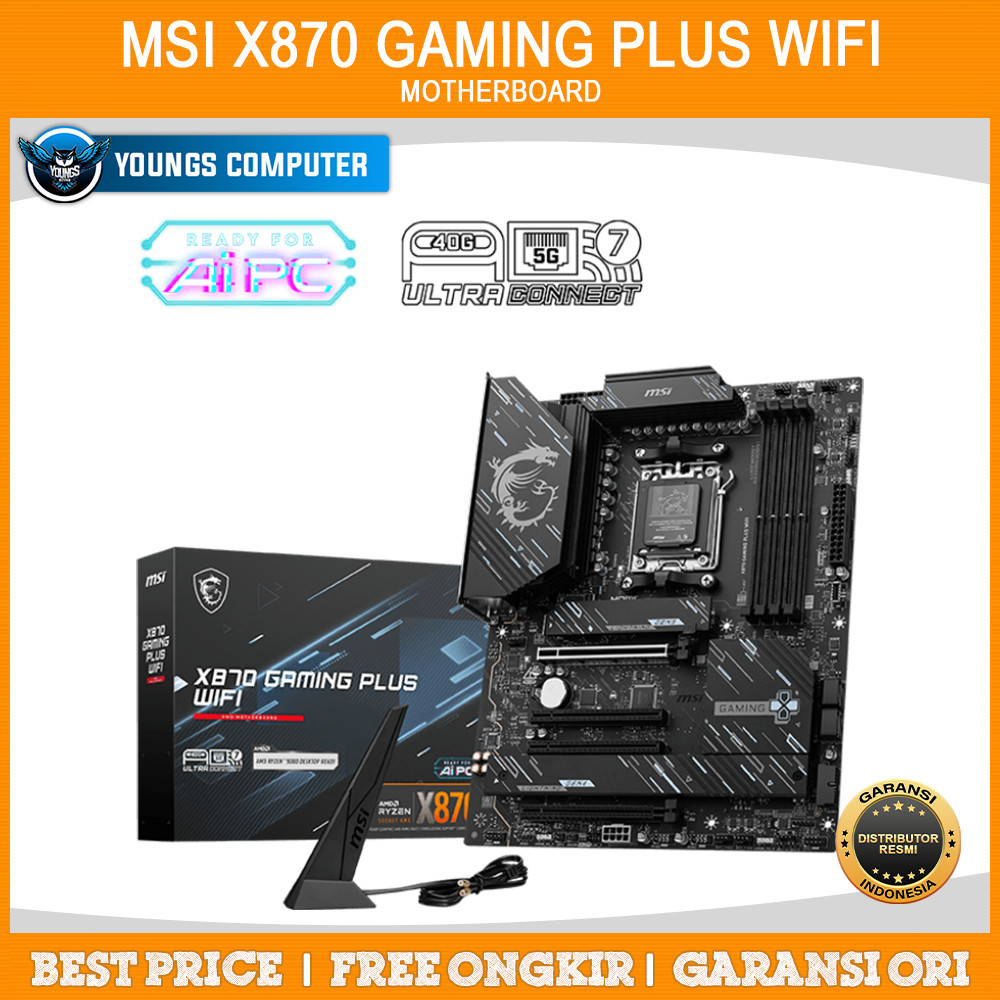 Jual MSI X870 GAMING PLUS WIFI | Motherboard AMD X870 DDR5 ATX | Shopee ...