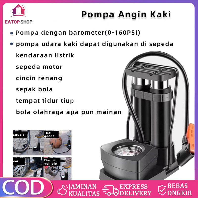 Jual Pompa Angin mini portable foot pump manual emergency motor Pompa ...