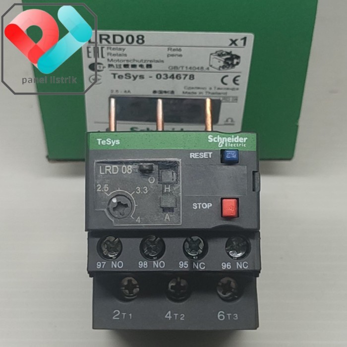 Jual SCHNEIDER LC1D THERMAL OVERLOAD RELAY LRD08 | Shopee Indonesia