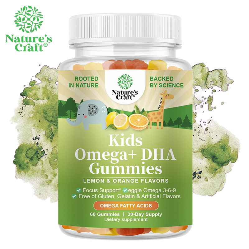Jual OMEGA + DHA for Kids Gummies Zinc Probiotics for Brain Development ...