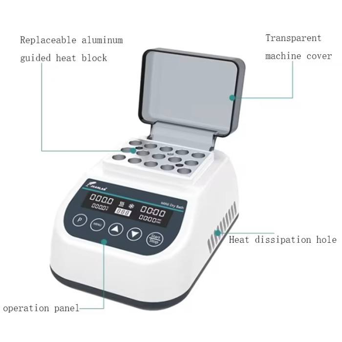 Jual Dry Bath Block 15x2.0 ml Heating Incubator Joanlab MDB100 Mini Lab 2ml | Shopee Indonesia