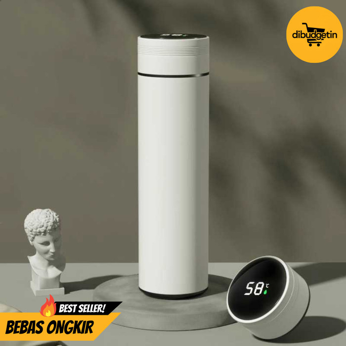 Jual Botol Minum Termos LED Digital Temperature Stainless 500ml ...