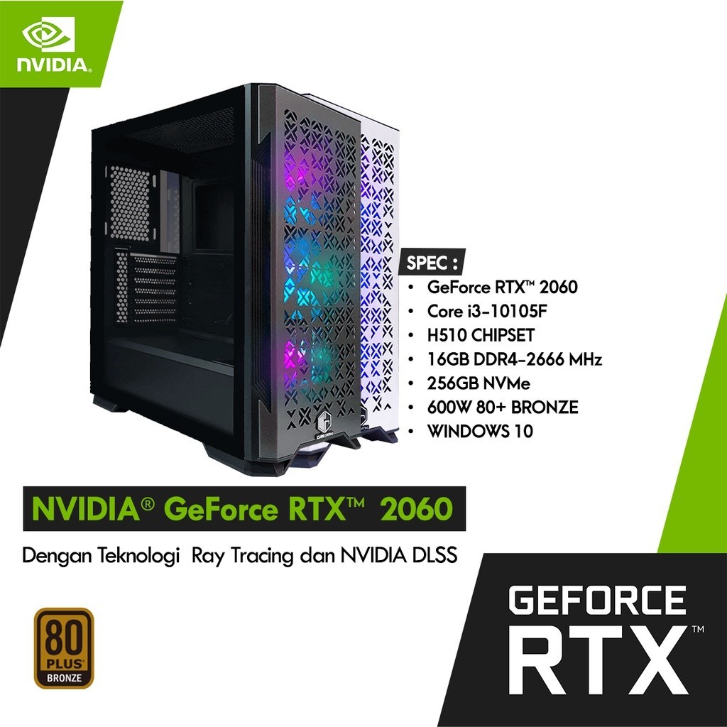 Jual PC Rakitan NVIDIA - Gamer PRO PC V5.0 | GeForce RTX 2060 6GB ...