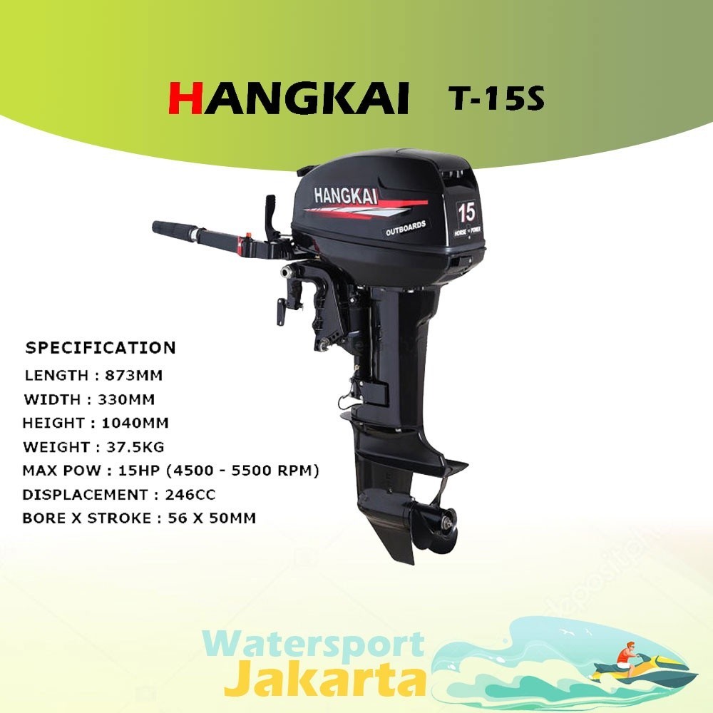 Jual Mesin Tempel Perahu Hangkai 15PK Cocok Untuk di Laut/Sungai/Danau | Shopee Indonesia