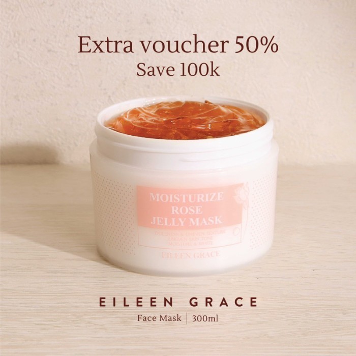 Jual Eileen Grace Moisturize Rose Jelly Mask 300ml | Masker Pencerah ...