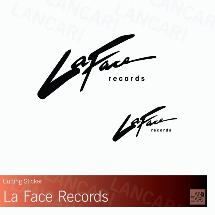 Jual Sticker Cutting La Face Records Cut Vinyl Stiker | Shopee Indonesia