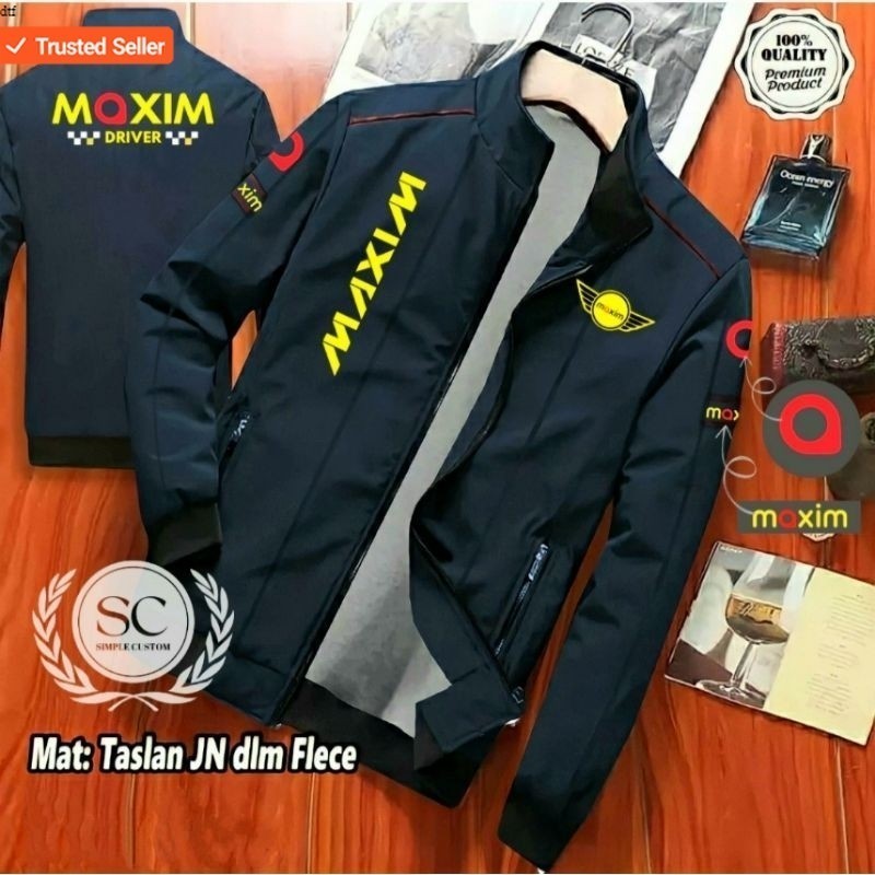 Jual jaket maxim paling murah jaket custom sablon jaket bolak balik ...
