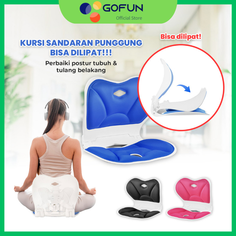 Jual Kursi Sandaran Lipat Penyangga Punggung Penopang Postur Tubuh ...