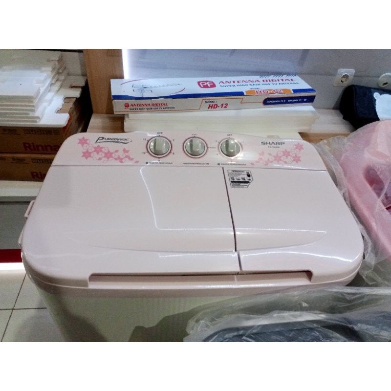 Jual MESIN CUCI SHARP EST 80 MW 8 KG MANUAL 2 TABUNG | Shopee Indonesia