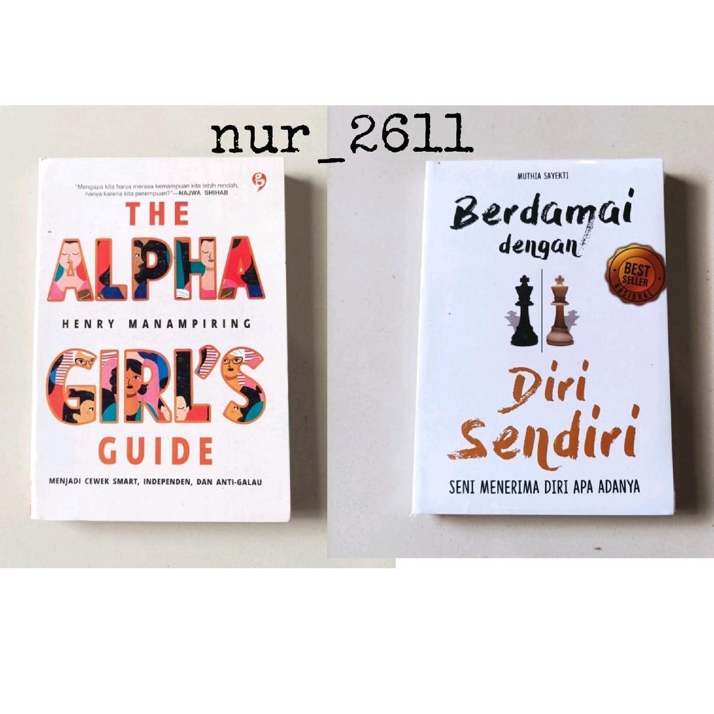 Jual 1 paket 2 buku motivasi ( The alpha girls guide + berdamai dengan diri sendiri ) | Shopee ...