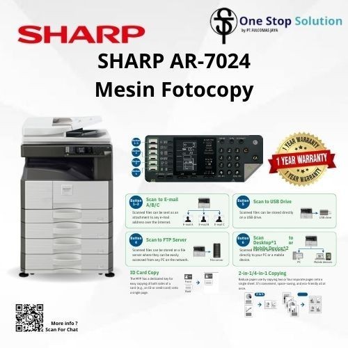 Jual SHARP AR-7024 Mesin Fotocopy A3 Print Scan Copy GARANSI RESMI | Shopee Indonesia