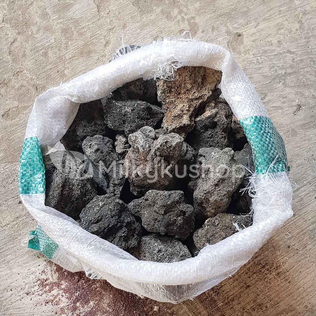 Jual BATU LAVA ROCK HITAM BESAR - HIAS TAMAN AQUASCAPE VIA CARGO ...