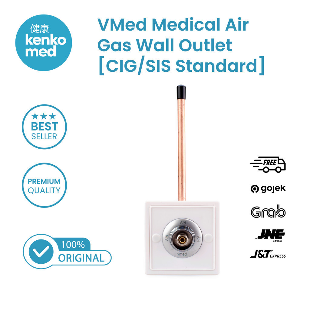 Jual KenkoMed - VMed Medical Air Gas Wall Outlet [CIG/SIS Standard ...