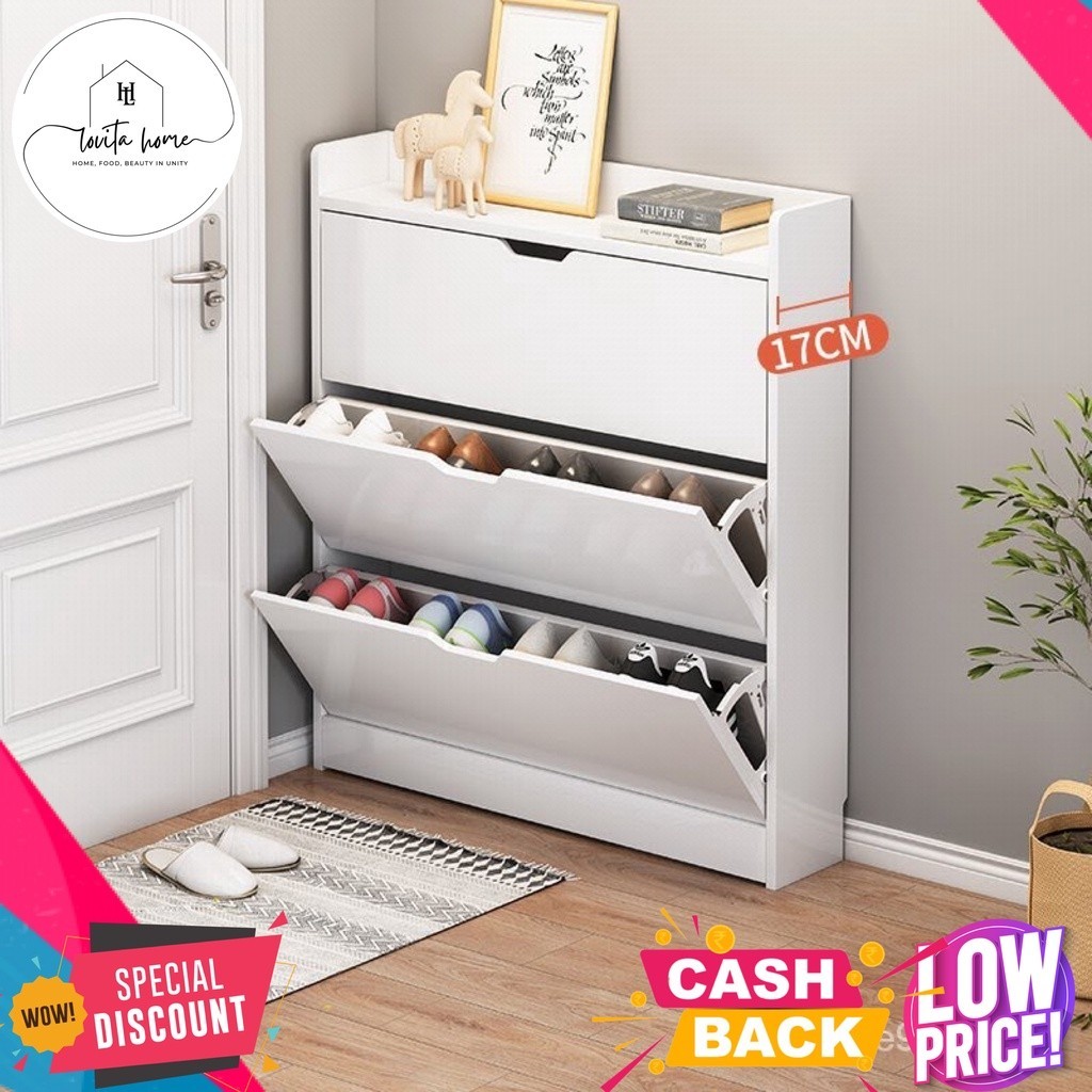 Jual Rak Sepatu Kayu Minimalis / Rak Serbaguna Rak Lemari Sepatu ...