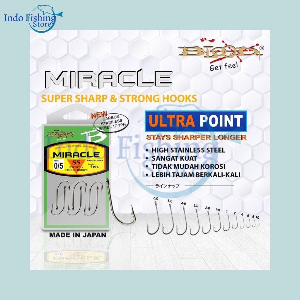 Jual Mata Pancing BLOOD MIRACLE Kail Pancing STAINLESS STEEL | Shopee ...
