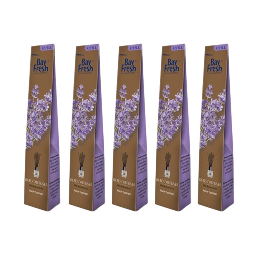 Jual Bayfresh Reed Diffuser Amber Lavender Refill 30 ml x5 | Shopee ...