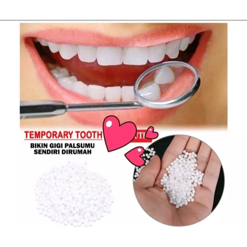 Jual 2000 Pcs Gigi Butir Penambal Gigi Lem Gigi Pelet Teether yang ...