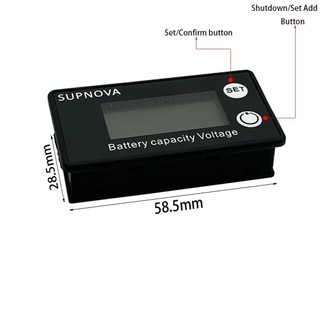 Jual SUPNOVA DC Battery Voltmeter DC 8V-100V Capacity Indicator Power ...
