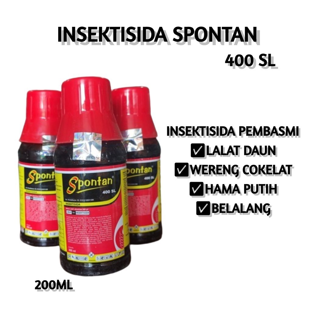 Jual Insektisida Spontan 400 SL 200ml Obat Pengendali Hama Sundep ...
