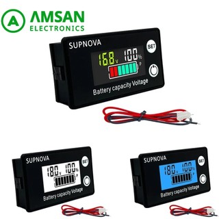 Jual SUPNOVA DC Battery Voltmeter DC 8V-100V Capacity Indicator Power ...