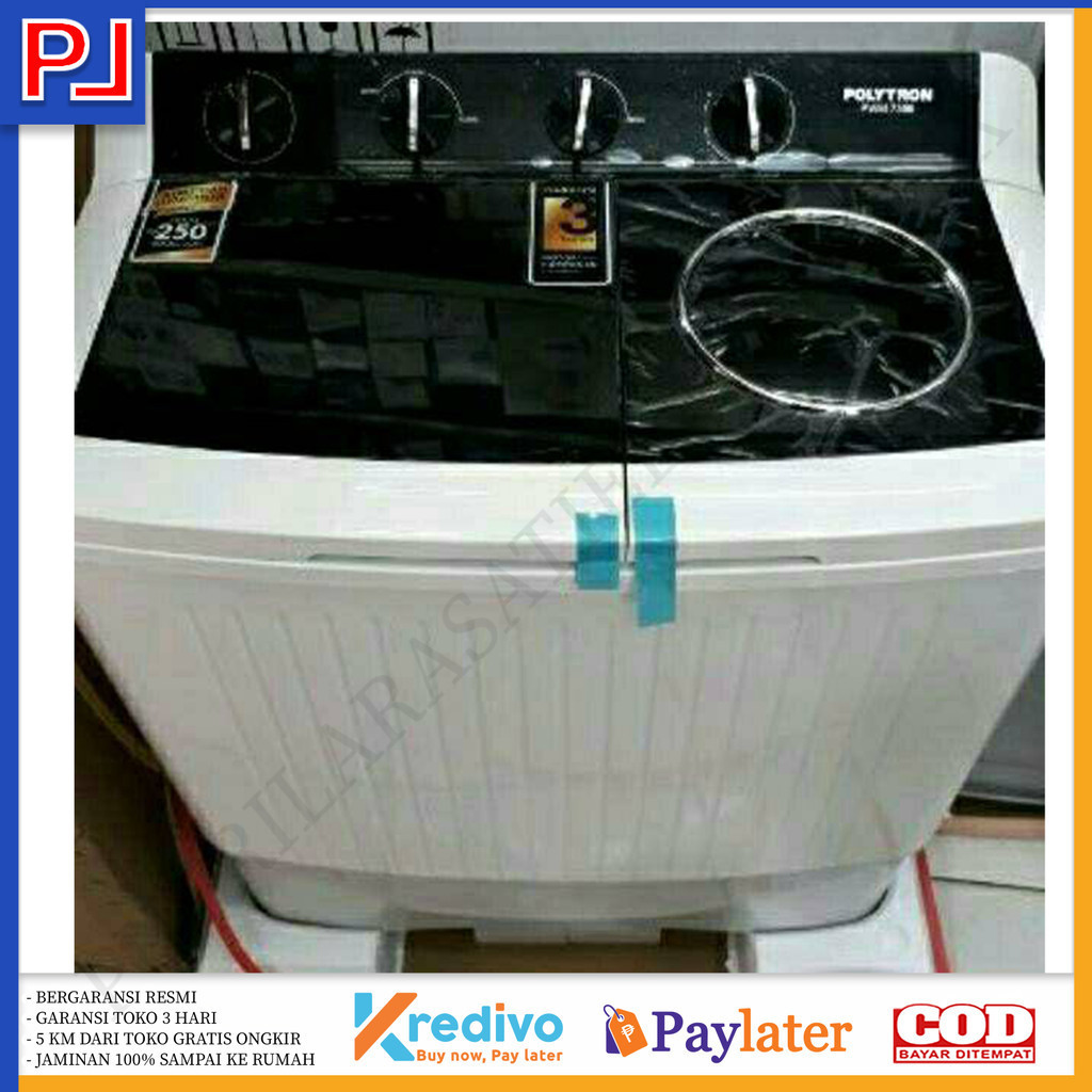 Jual MESIN CUCI 2 TABUNG POLYTRON PWM 1358 Kapasitas Besar 10KG KHUSUS BANDUNG, JAKARTA ...