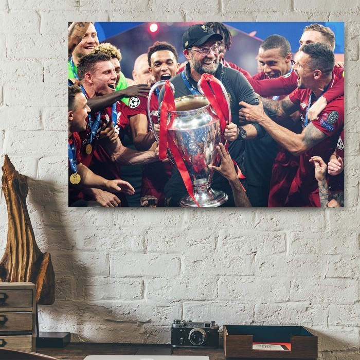 Jual LIVERPOOL Poster frame Poster Jurgen Klopp walldecor Poster UCL 18 ...