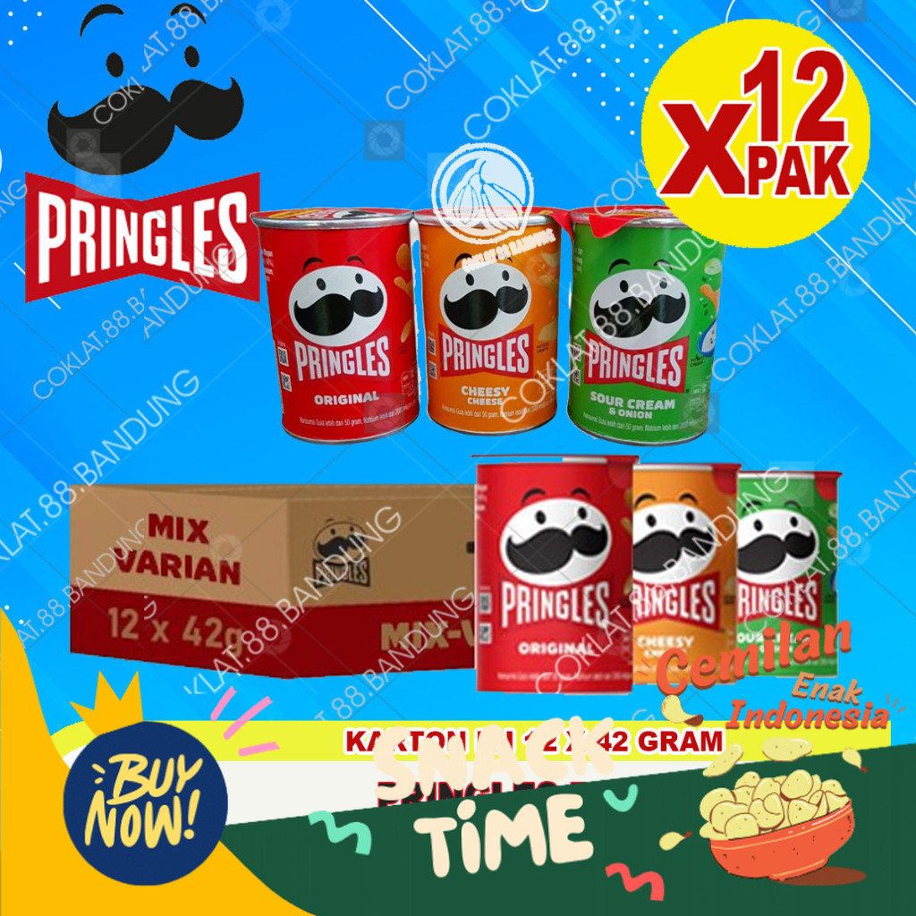 Jual Special Diskon PRINGLES MINI 1 DUS ISI 12 PCS X 42GR, PRINGLES 42 ...