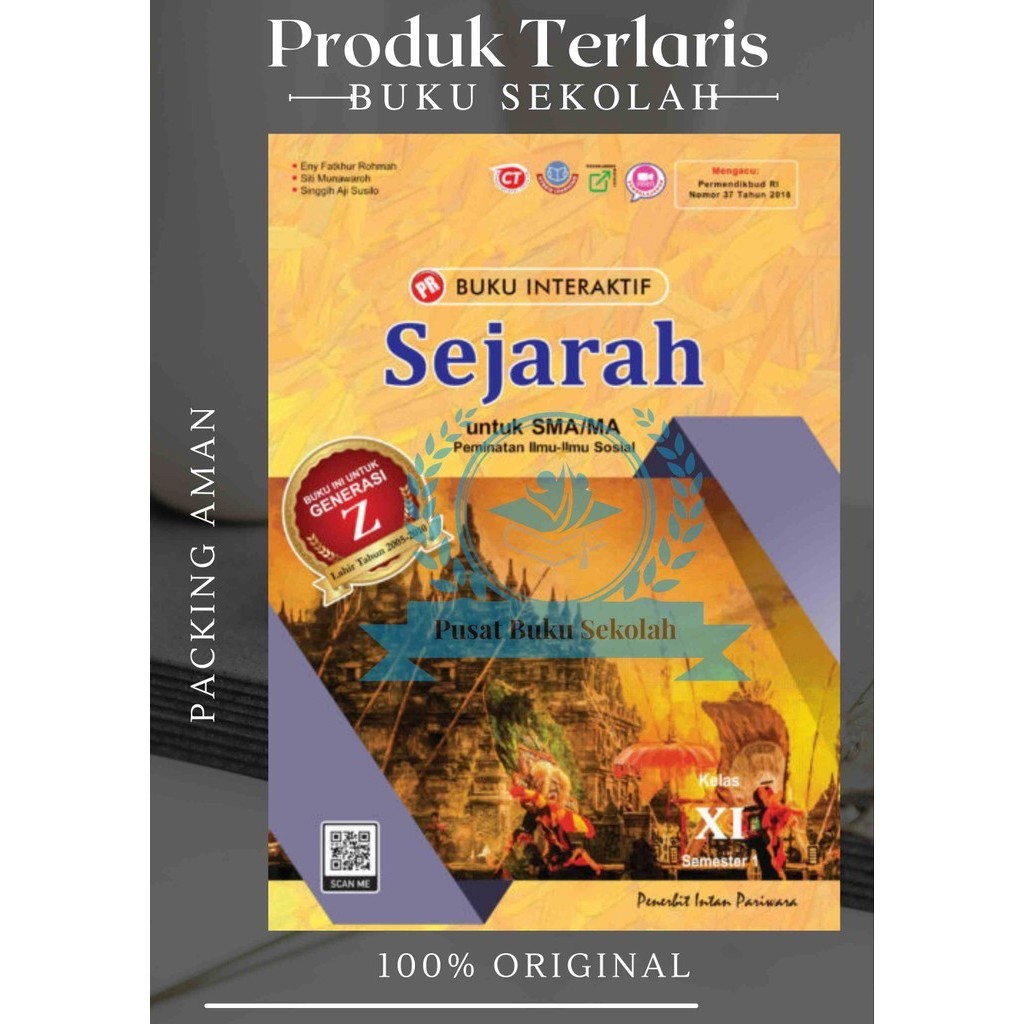 Jual Buku Pr/Lks Sejarah Peminatan K13 SMA/MA Kelas 11/XI Semester 1 Intan pariwara Tahun 2024 ...