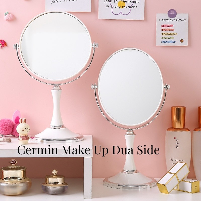 Jual 20cm Cermin 2 Sisi Kaca Make Up /Kaca Make Up Meja Zoom 2 Sisi ...