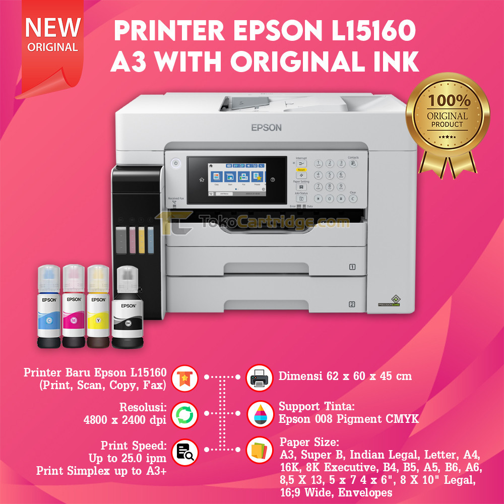 Jual Printer 15160 / M15140 / L14150 / l15150 / A3+ Epson EcoTank ...