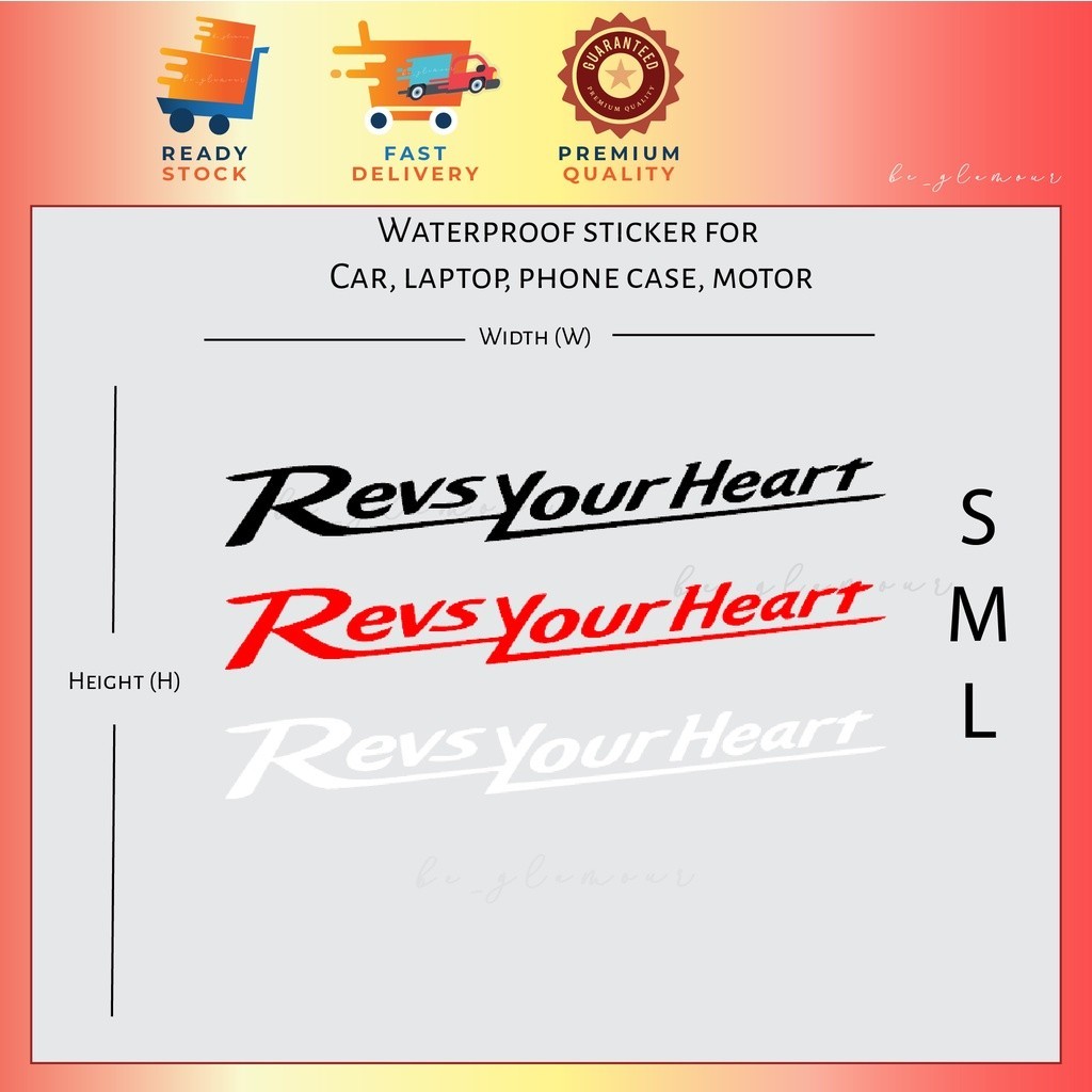 Jual stiker superbike motor Vinyl Decal Yamaha Revs Your Heart Sticker ...