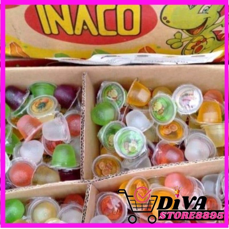 Jual JELY INACO KEMASAN 1KG(EXP 2025) Jelly Inaco 1kg Kiloan Isi +/- 64 ...