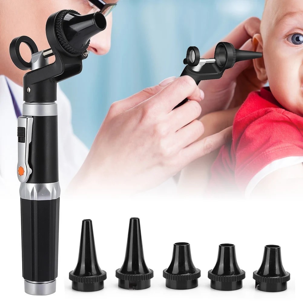 Jual PREORDER Portable Electric Otoscope Diagnostic Otoscope LED Light ...