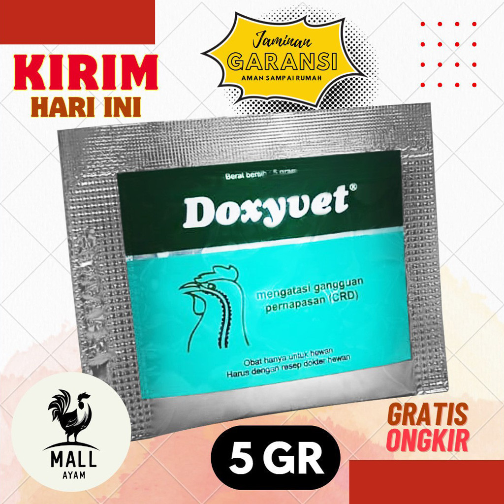 Jual AYAM MALL Obat Ayam Ngorok Anti Crd Doxyvet 5 Gram Obat Infeksi ...
