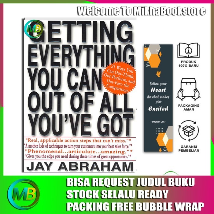 Jual Getting Everything You Can Out of All You've Got By Jay Abraham (Eng) | Shopee Indonesia