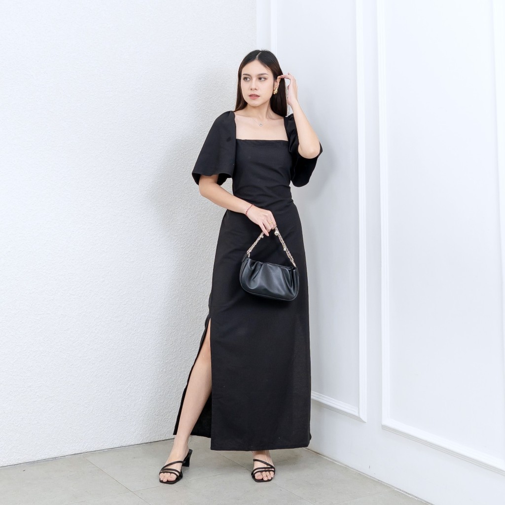 Jual [GURLBUCKET] Narra Dress / Long Dress / Mini Dress / Linen Rami ...