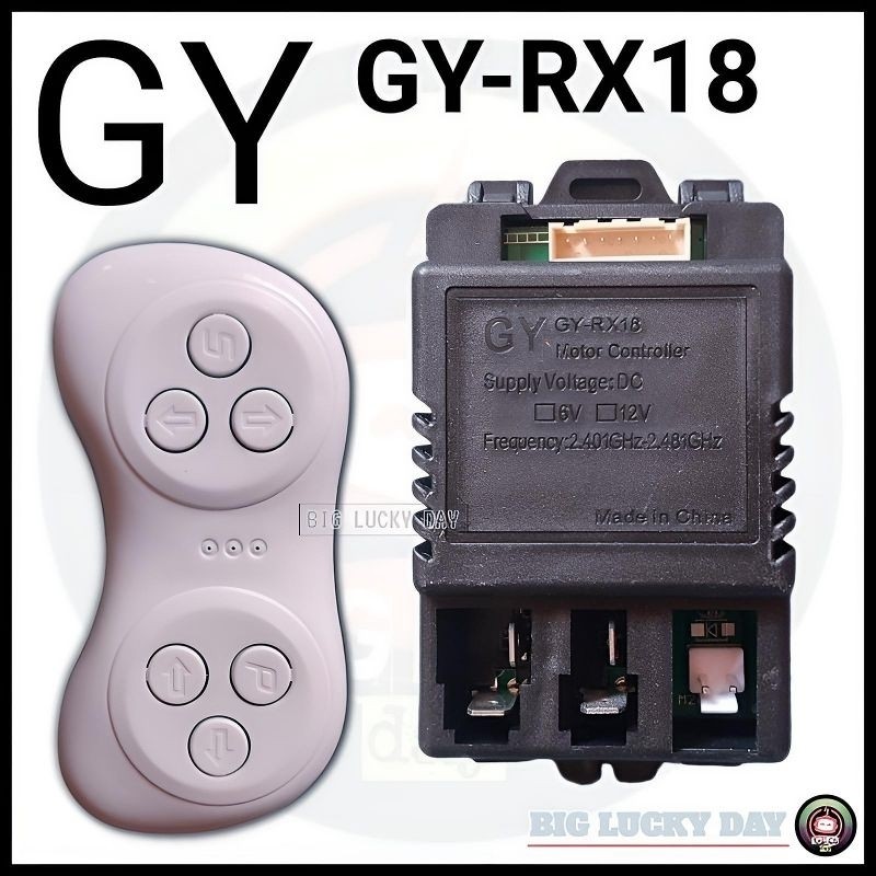 Jual gh63ef REMOT RECEIVER MOBIL AKI GY-RX18 12V / 6V REMOTE CONTROL ...
