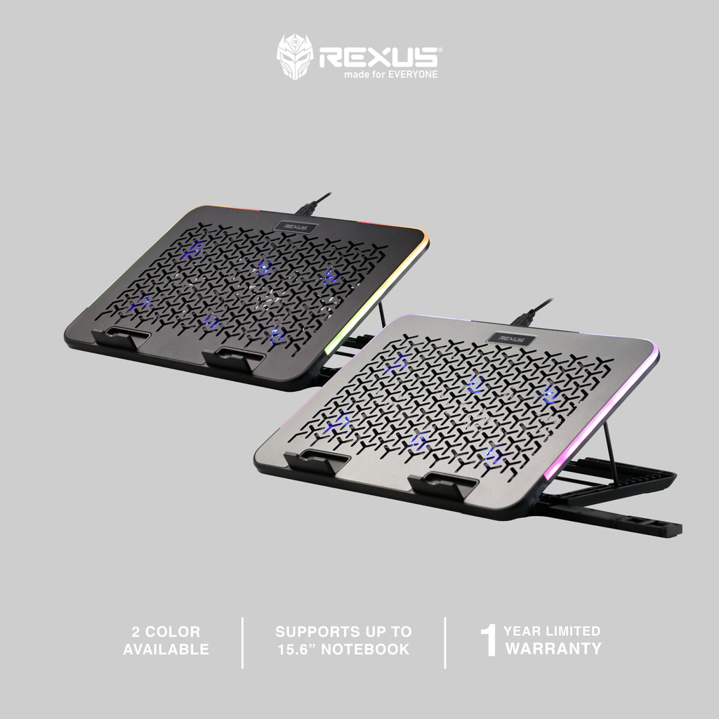 Jual Rexus B145 Cooling Pad Breeze Laptop Multifungsi RGB | Shopee ...