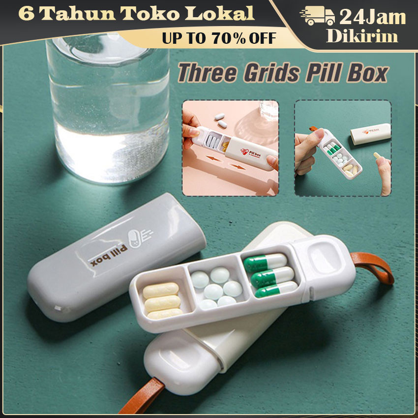 Jual Box Kotak Obat Serbaguna / Kotak Obat Mini Portable Medicine Pill ...