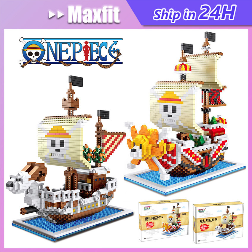 Jual 3D Bricks Kapal One Piece Mini Sunny Going Merry Mainan Balok ...