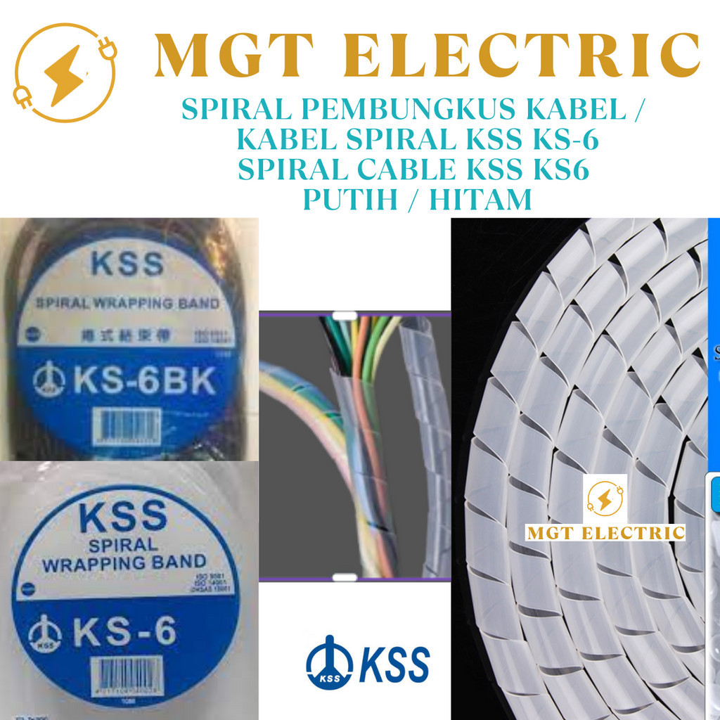 Jual Spiral Pembungkus Kabel / Kabel Spiral KSS KS-6 Spiral Cable KSS ...