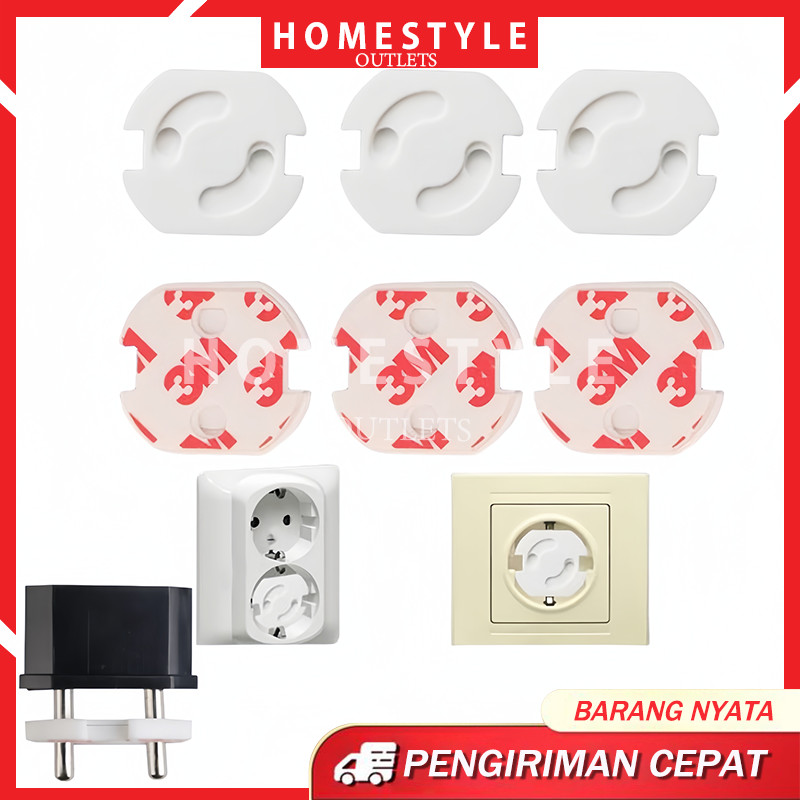 Jual 10pcsOtomatis Electrick Socket Protection / Tutupan Lubang Stop ...