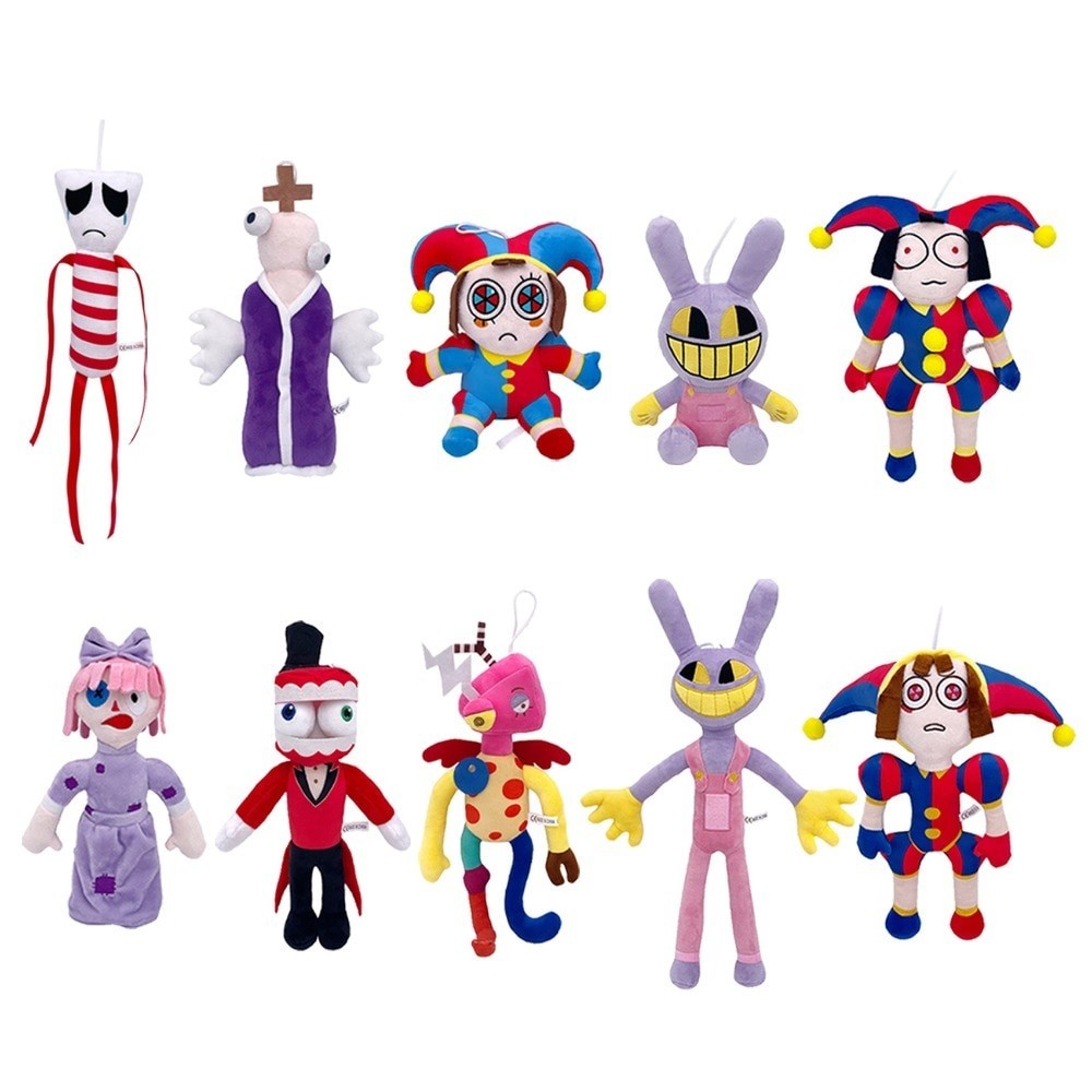 Jual 18-43cm Kawaii The Amazing Digital Circus Plush Toy Soft Stuffed ...