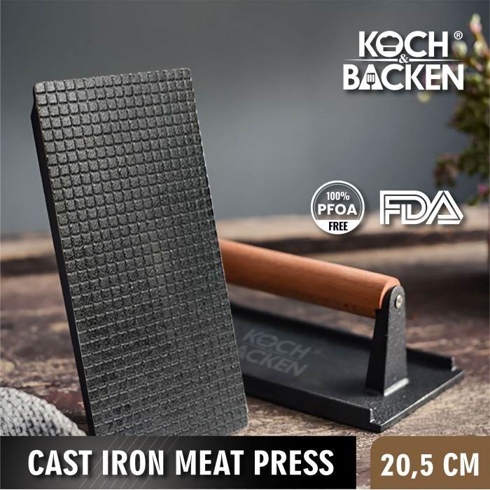 Jual KOCH&BACKEN Cast Iron Meat Press - Alat Press Daging Steak ...