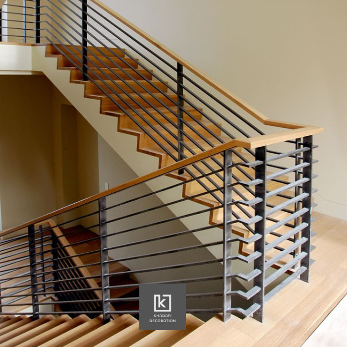 Jual reling tangga minimalis murah pegangan kayu free survei ...