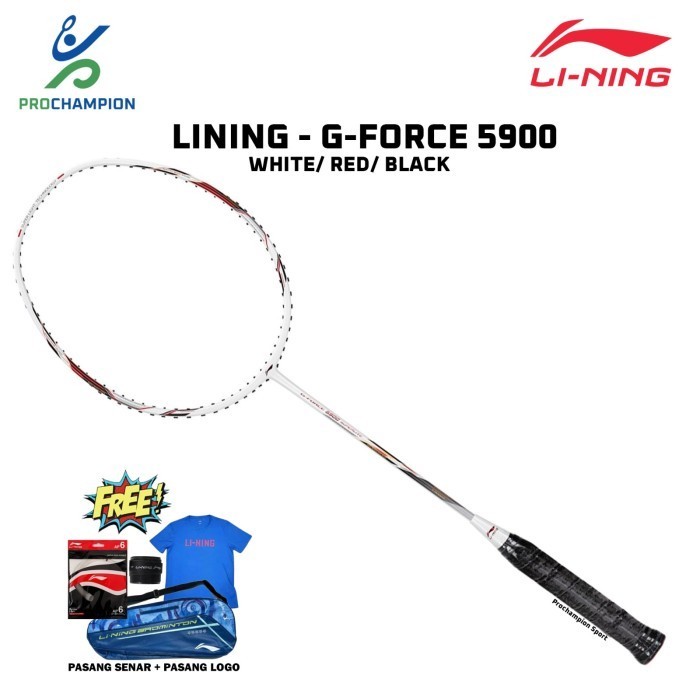 Jual Raket Badminton Lining G Force 5900 S Badminton Racket G FORCE ...