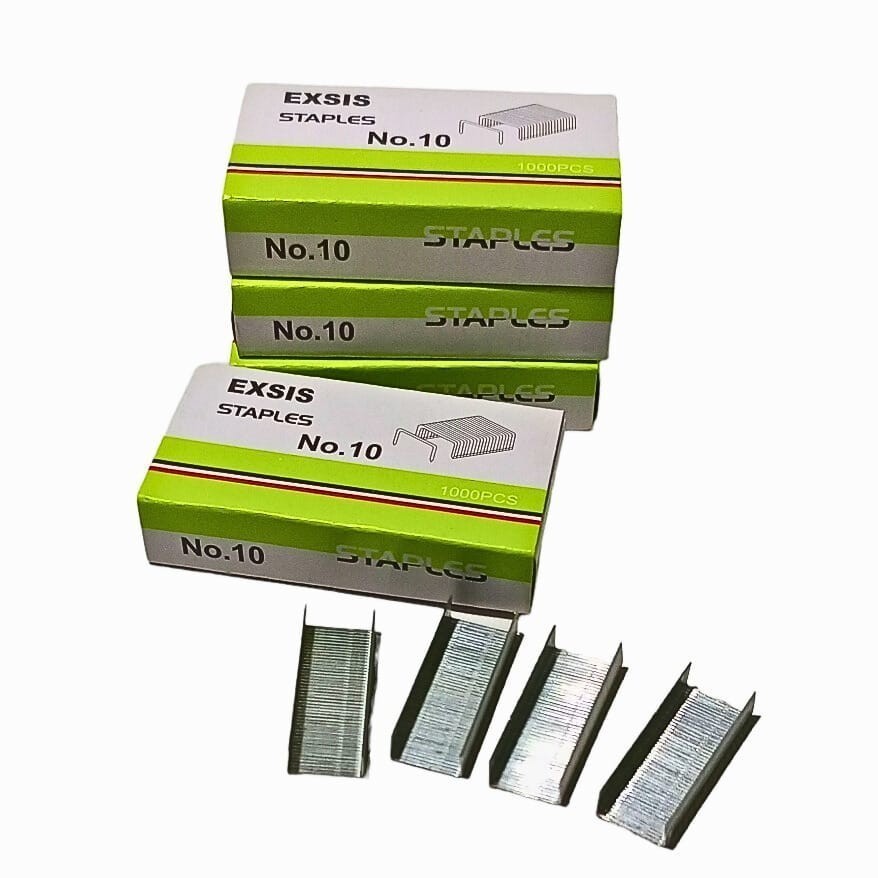 Jual ISI STAPLES KECIL UKURAN NO.10 REFILL STAPLER KECIL SNACK MIKA ...