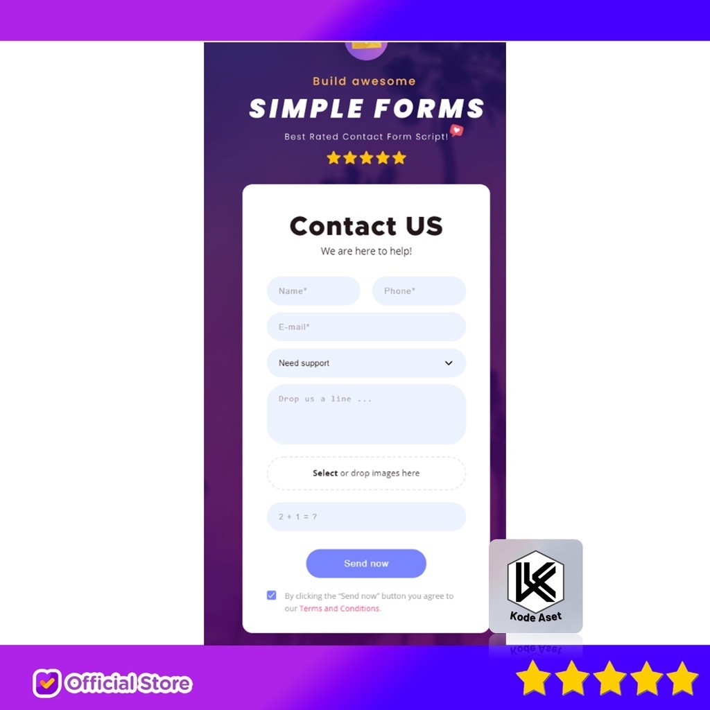 Jual SOURCE CODE APLIKASI CONTACT FORM SCRIPT - SIMPLE FORMS BY ...